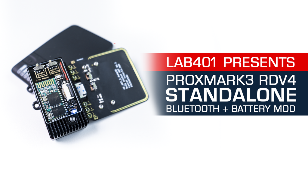 Proxmark 3 RDV4 Standadalone Kit (Bluetooth + Battery) Released – Lab401